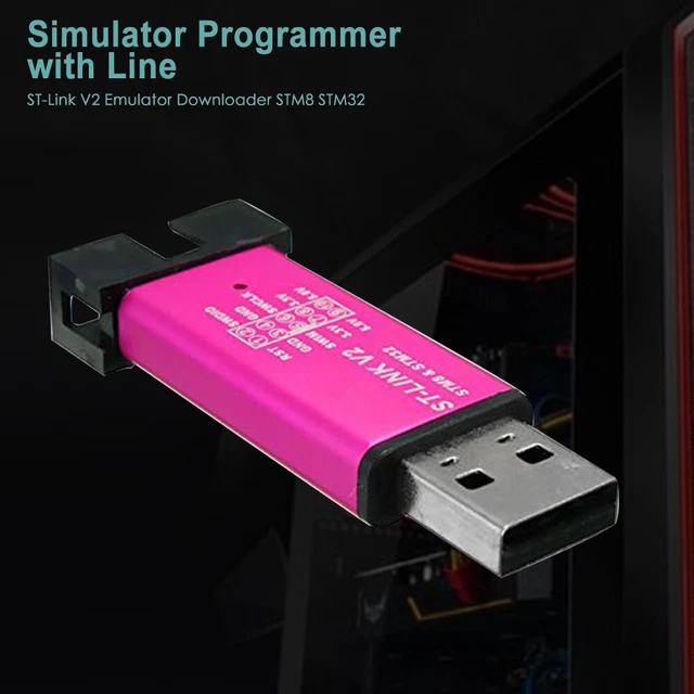 St Link V2 Simulator Download Programmer Programming With Cover Stm8 Stm32 £5 15 Picclick Uk