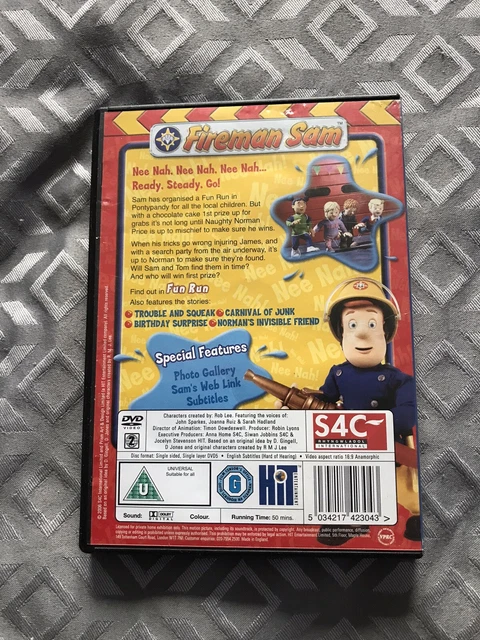 FIREMAN SAM DVD, DVD, Fireman Sam, Kids, Films, Fun Run, Fireman Sam ...