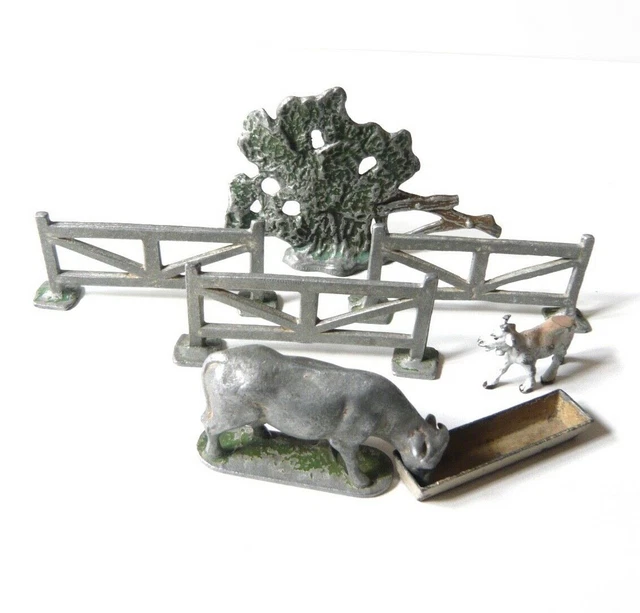 FARM ANIMALS METAL figures old farm animals miniature metal figures £51 ...