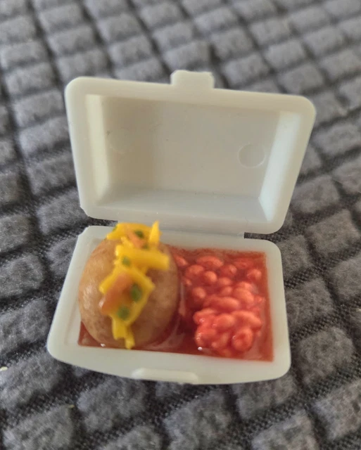 1 12TH SCALE Takeaway Jacket Potatoes With A Topping And Beans £8.66 ...