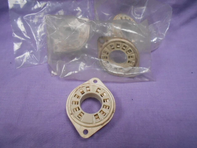 4 X TT100 Ceramic Valve Base Sockets NOS £30.00 - PicClick UK