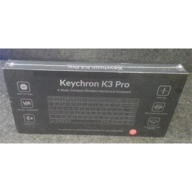 KEYCHRON K3 PRO Compact Wireless Mechanical Keyboard White Backlit ...