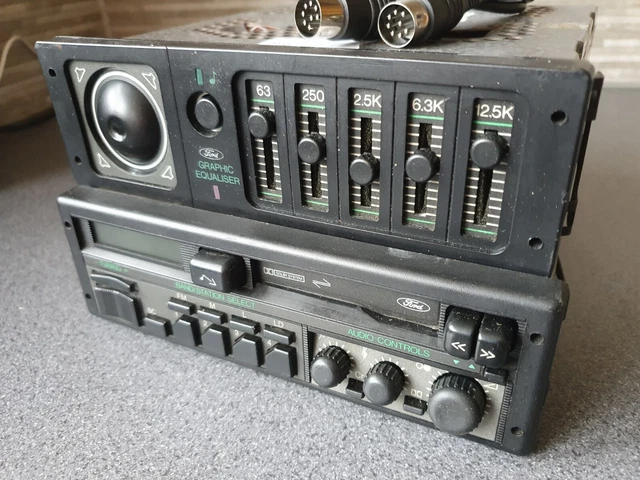 FORD RADIO CASSETTE & GRAPHIC EQUALIZER ECU2 SIERRA ESCORT GRANADA ...