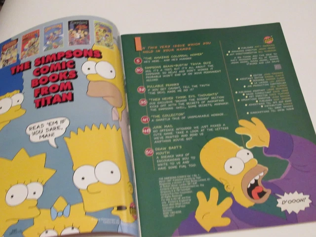 THE SIMPSONS COMICS #1/Homer Simpson/Bart Simpson/Number One/The ...