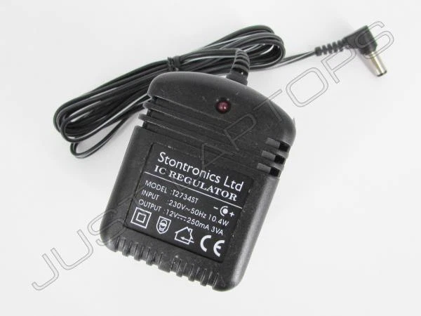 ORIGINAL STONTRONICS 12V 250mA 3W 5.5mm x 2.1mm AC Strom Adapter PSU ...