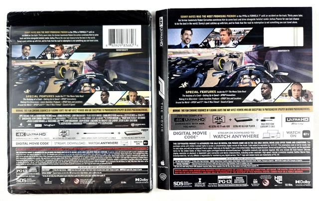 F1: THE MOVIE 4K (2025) UHD 4K + Slip Cover $42.30 - PicClick CA
