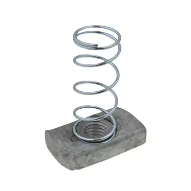 PACK OF 500 Galvanised M6 x 1.00p Metric Coarse Channel Strut Nut Long ...