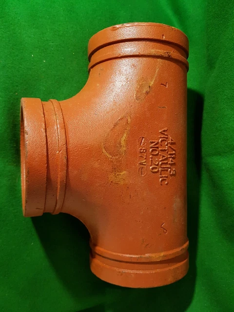 VICTAULIC 4& TEE piece junction Grooved 114.3 , Firehose Fitting no.20 ...
