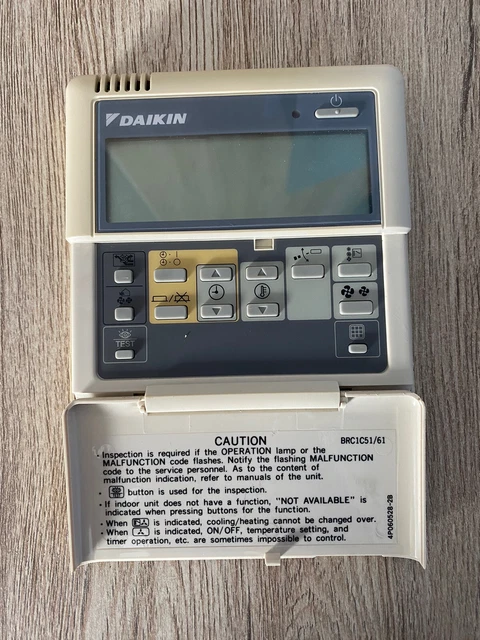 DAIKIN BRC1C51/61 HARD Wired Wall Air Conditioning Remote Controller ...