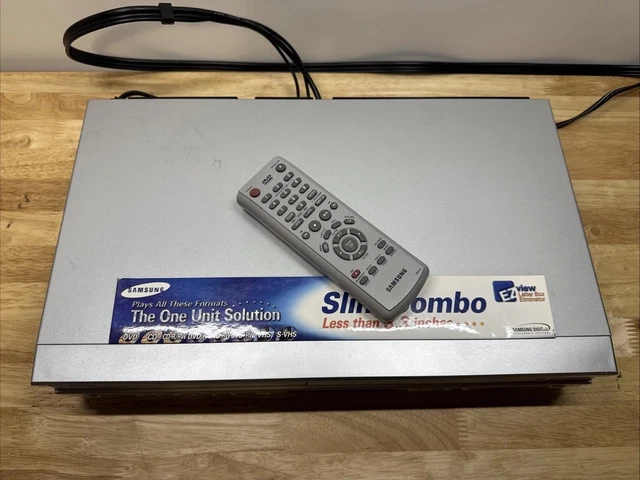 SAMSUNG DVD-V4600A DVD VCR Combo 4-Head HiFi VHS W/Remote For Parts ...