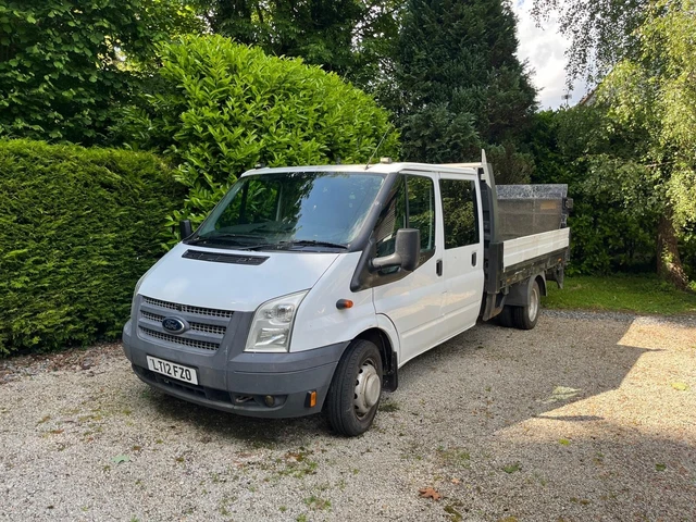 FORD TRANSIT CREWCAB 100T350L DROPSIDE FLATBED WITH ELECTRIC TAIL-LIFT ...