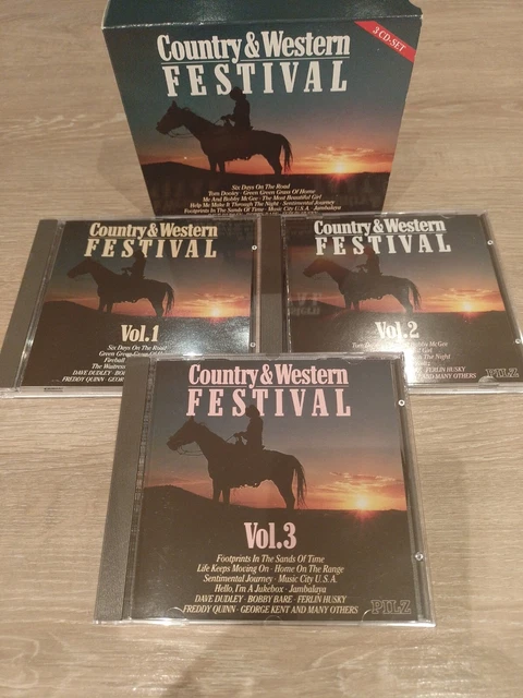 COUNTRY & WESTERN Festival 3 CD - Box Set collection immaculate like ...