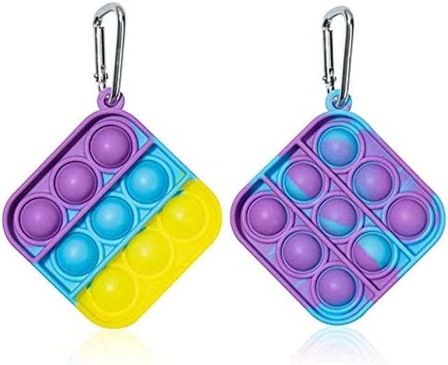 POP IT KEYCHAIN - Mini Pop It Fidget Toy Pineapple - Push Pop Bubble ...