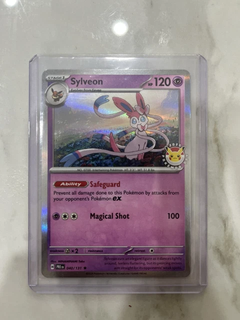 SYLVEON POKEMON PRISMATIC Evolutions Pokemon Day 2025 STAMP 040/131 £15 ...