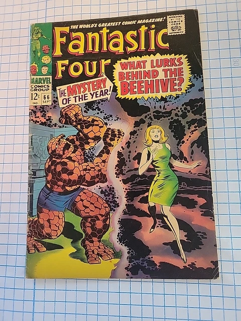 FANTASTIC FOUR #66 (Marvel Comics, 1967) Origin of HIM Damage EUR 24,98 - PicClick FR