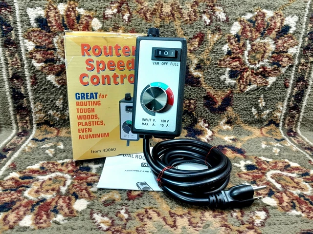 HARBOR FREIGHT MODEL 43060 Dial Router Speed Control, 120V, 15A ...