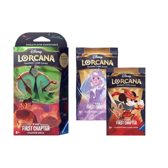 DISNEY LORCANA THE First Chapter - Starter Deck Cruella & Aladdin + 2 ...