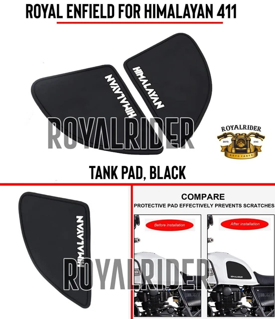 POUR ROYAL ENFIELD "TANK PAD, pour Himalayan 411 NOIR EUR 35,50 ...