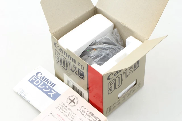 &UNUSED W/ BOX& Canon New FD NFD 50mm F/1.2 L MF Lens for F-1 From ...