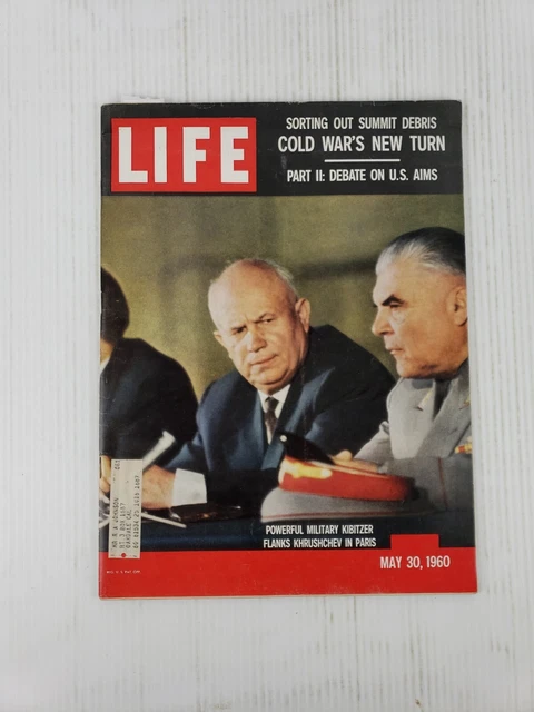 LIFE MAGAZINE MAY 30, 1960; Cold War, Khrushchev, U.S. Aims, Kremlin ...