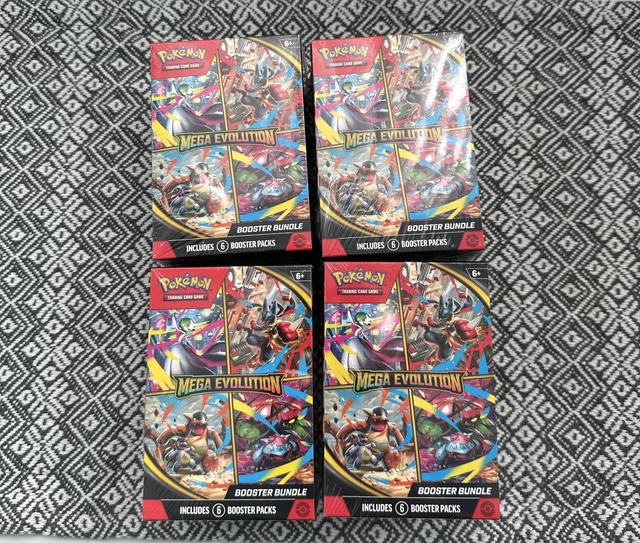 POKÉMON TCG MEGA Evolution Booster Bundle New Sealed X4 *Ready to be ...