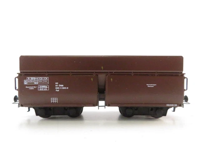 (LEW736) KLEIN MODELLBAHN 356 Selbstentladewagen Erzwagen ÖBB, H0, AC ...