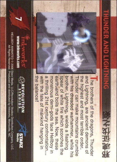 2007 HELLBOY ANIMATED The Sword of Storms #7 Thunder and Lightning EUR ...