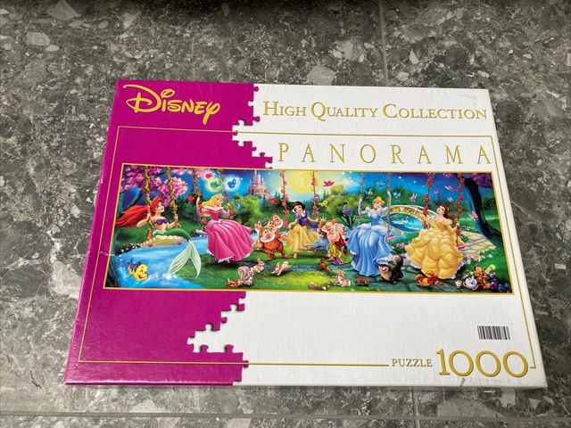 CLEMENTONI PANORAMA 1000 piece disney Princesses & Characters Puzzle £4 ...