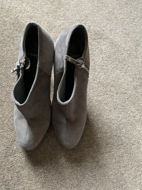 CARVELA GREY SUEDE Ankle Boots- 39 £12.50 - PicClick UK