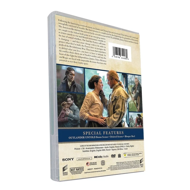 OUTLANDER THE COMPLETE Season 7 Seven (2024) Part 1 & 2 DVD Box Set ...