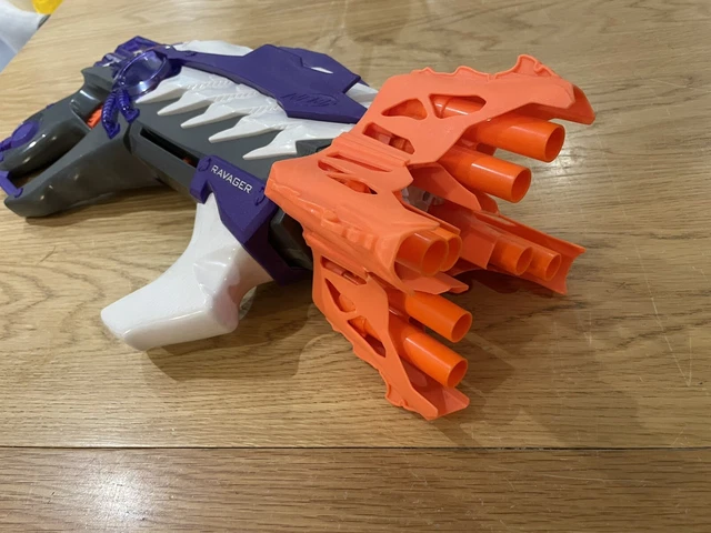NERF RAVAGER BLASTER Alien Gun With Rare Blaster Alien Menace Series £ ...