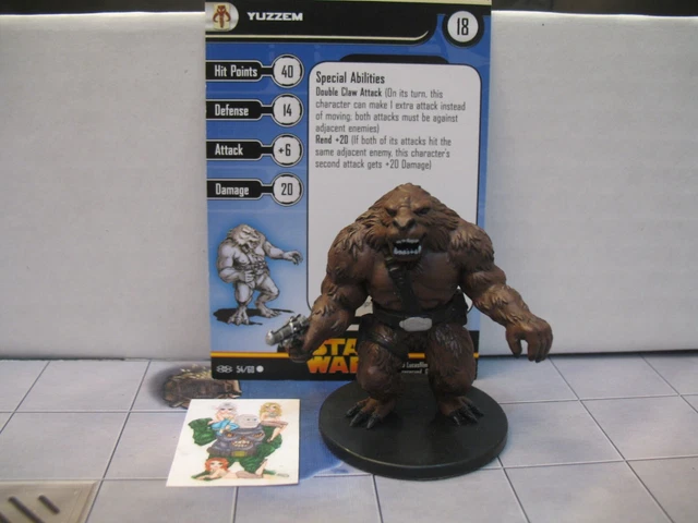 =MINIATURES STAR WARS REVENGE OF THE SITH Yuzzem 54/60 avec carte= EUR ...