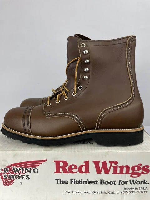 VINTAGE RED WING 4415 Iron Ranger Steel Toe Boots Men’s Size 10 EE £563 ...