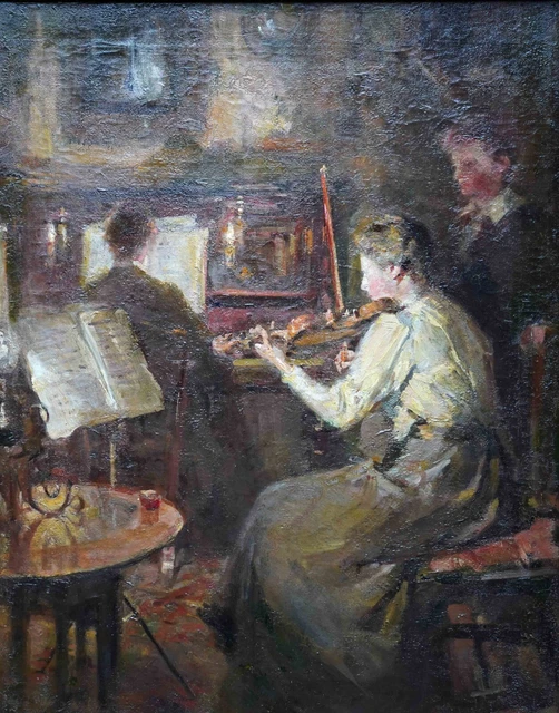 WILLIAM CHRISTIAN SYMONS BRITISH IMPRESSIONIST 19thC ART OIL PAINTING ...