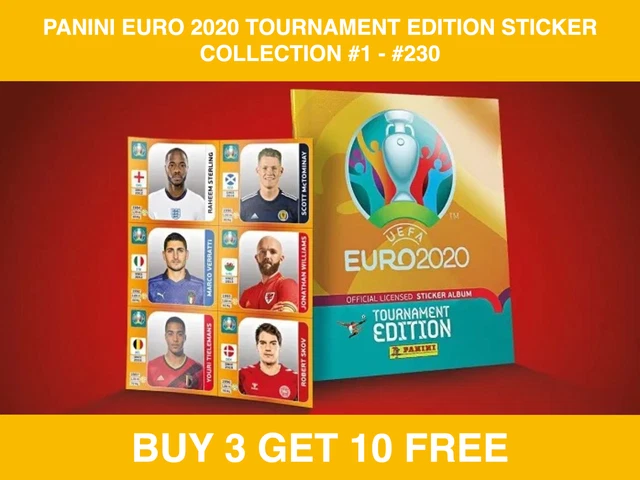 PANINI EURO 2020 Tournament Edition Sticker Collection #1 - #230 £2.49 ...