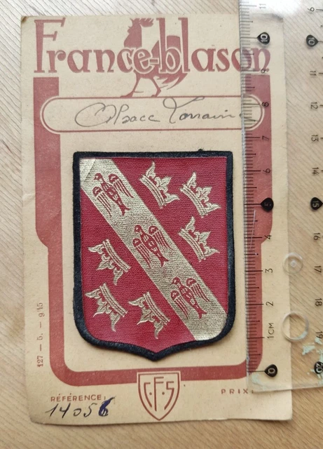 FRANCE-BLASON INSIGNE Badge Ecusson - Stock Ancien - Armoiries ALSACE LORRAINE EUR 6,50 ...