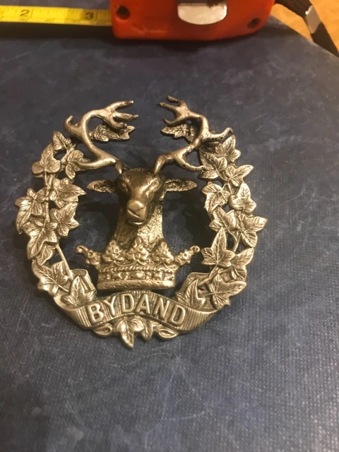 ORIGINAL GORDON HIGHLANDERS Officers Highland Headdress & White Helmet ...
