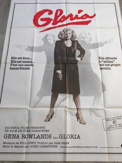 GLORIA AFFICHE ORIGINALE Poster 120x160cm 47"63 1980 John Cassavetes G ...