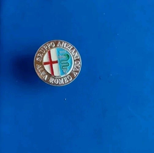DISTINTIVO ALFA ROMEO Pin Auto Argento Alfa Romeo Anstecknadeln Silver ...