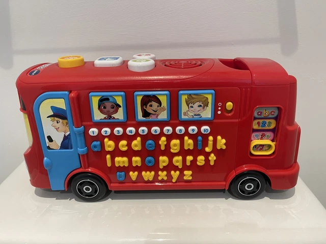 VTECH PLAYTIME BUS with Phonics Lights And Sounds Educational Toy £5.93 ...