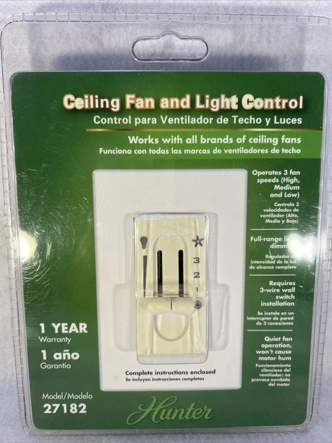 Hunter Ceiling Fan And Light Control Model 27182 | Shelly Lighting
