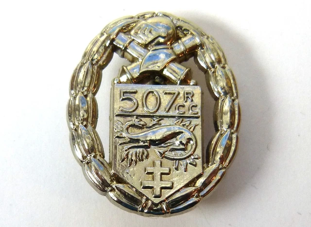 INSIGNE MILITAIRE - 507 Régiment de CHARS de COMBAT - Fraisse G 2924 ...