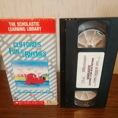 CLIFFORD’S FUN WITH Letters (VHS 1988) TESTED-RARE VINTAGE Scholastic ...