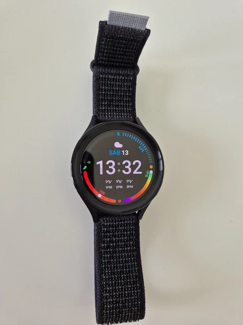 SMARTWATCH SAMSUNG GALAXY Watch 5 Pro Black Titanium + One Click Fabric ...