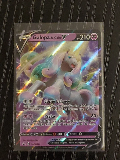 CARTE POKEMON GALOPA SWSH111 PROMO Ultra Rare V Epée et Bouclier FR EUR ...