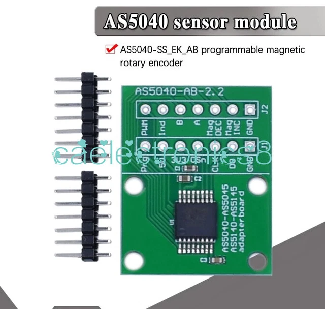 NEW AS5040 PROGRAMMABLE contactless magnetic rotary encoder sensor $9. ...