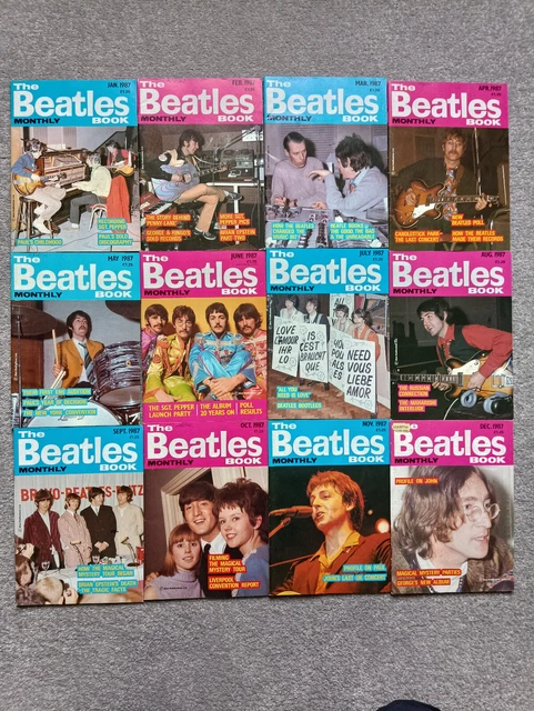 THE BEATLES MONTHLY Book Magazine - Complete Year 1987 - Full Set Of 12 ...