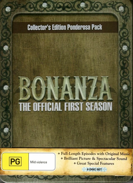 BONANZA OFFICIAL FIRST Season - Collector's Edition Ponderosa Pack - 8 ...