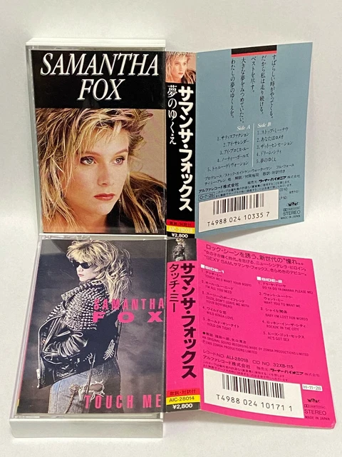 LOTTO 2 SAMANTHA Fox Touch Me Samantha Fox Japan Cassette Tape AIC ...