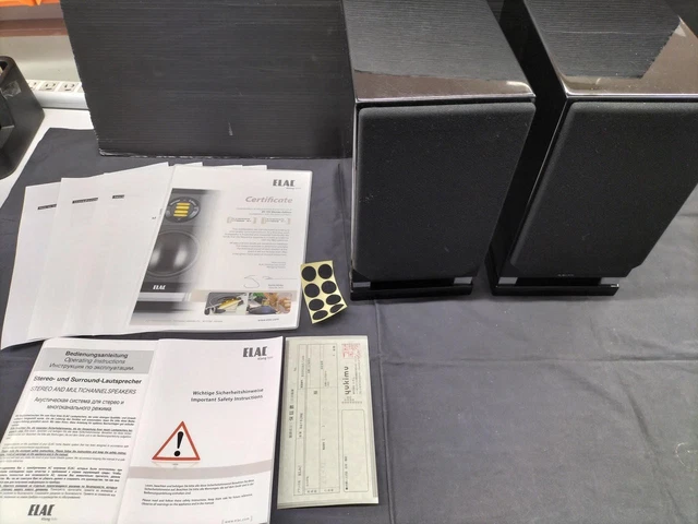 ELAC BS 192 ME Bookshelf Speakers Pair JET 5 Tweeter Tested TMB01 6.5 ...